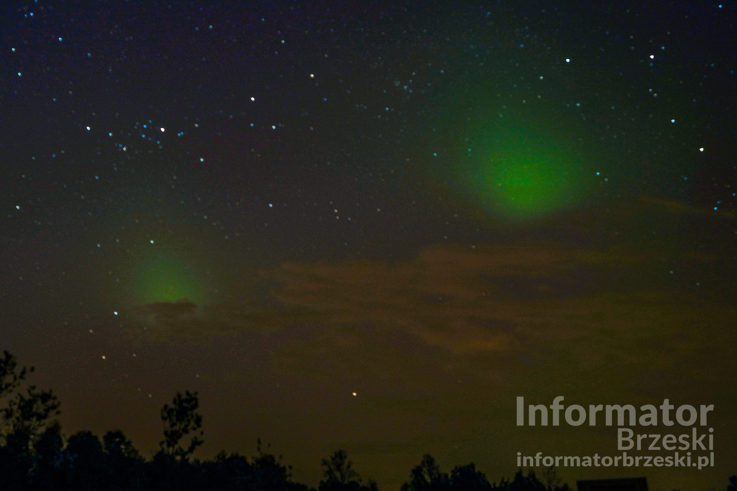 Zorza polarna nad Powiatem Brzeskim / 23-24 kwietnia 2023 r. - informatorbrzeski.pl - Brzesko ...