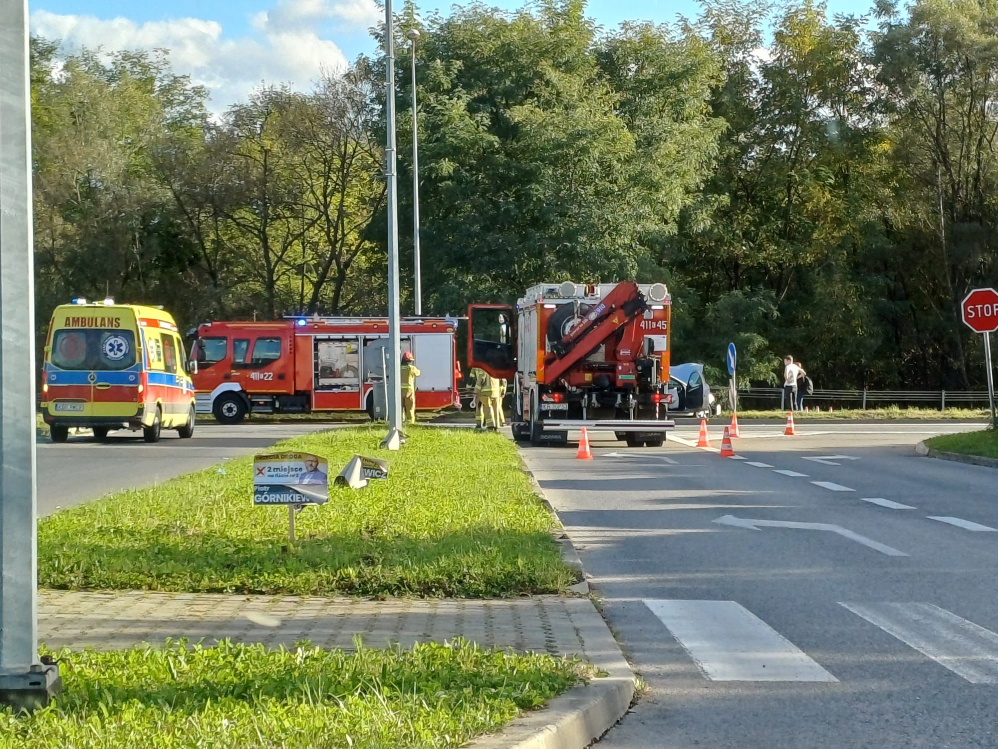 Wypadek na obwodnicy Brzeska / 23 października 2023 r. - informatorbrzeski.pl - Brzesko, Bochnia ...